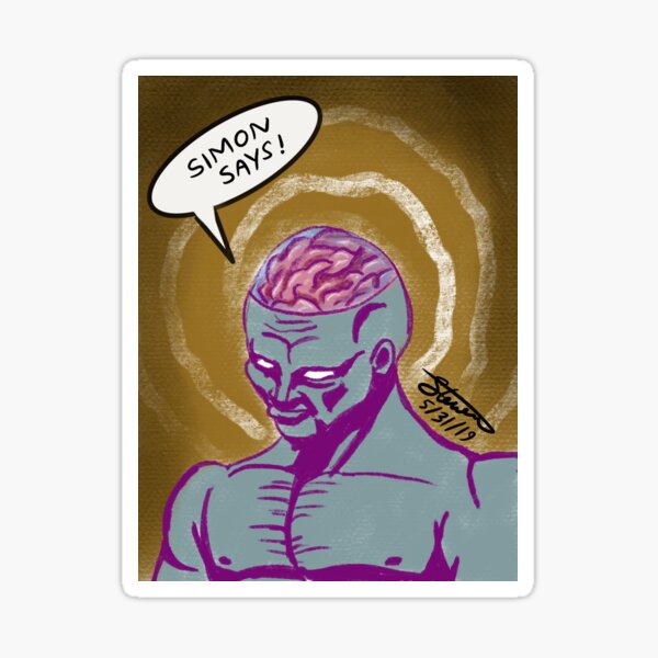 "Simon Says!" Sticker by StevenDG | Redbubble