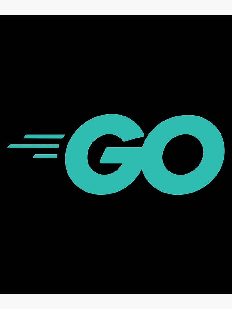 Lámina fotográfica «Lenguaje de programación Go con el logo Go Producto ...