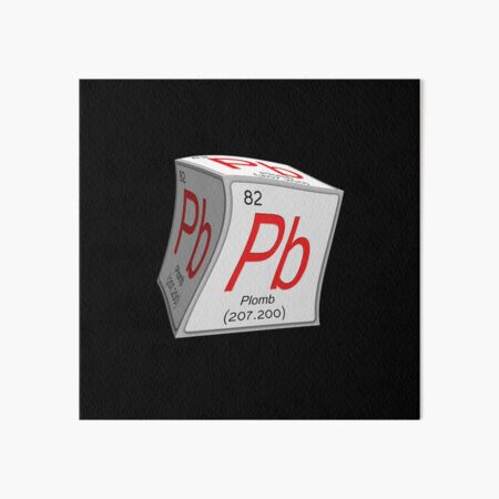 "Chemical periodic table style tile Pb Plomb - French Francais" Art ...
