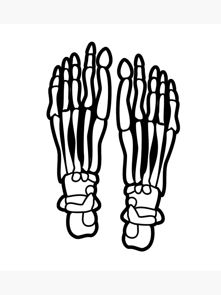 "Skeleton Feet" Poster for Sale by MacSquiddles | Redbubble