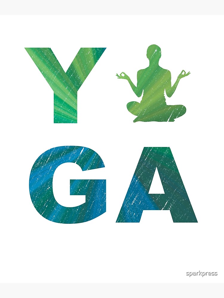 "Yoga Pose Design" Poster by sparkpress | Redbubble