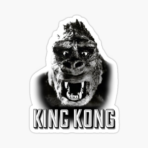 "King Kong" Sticker for Sale by leea1968 | Redbubble