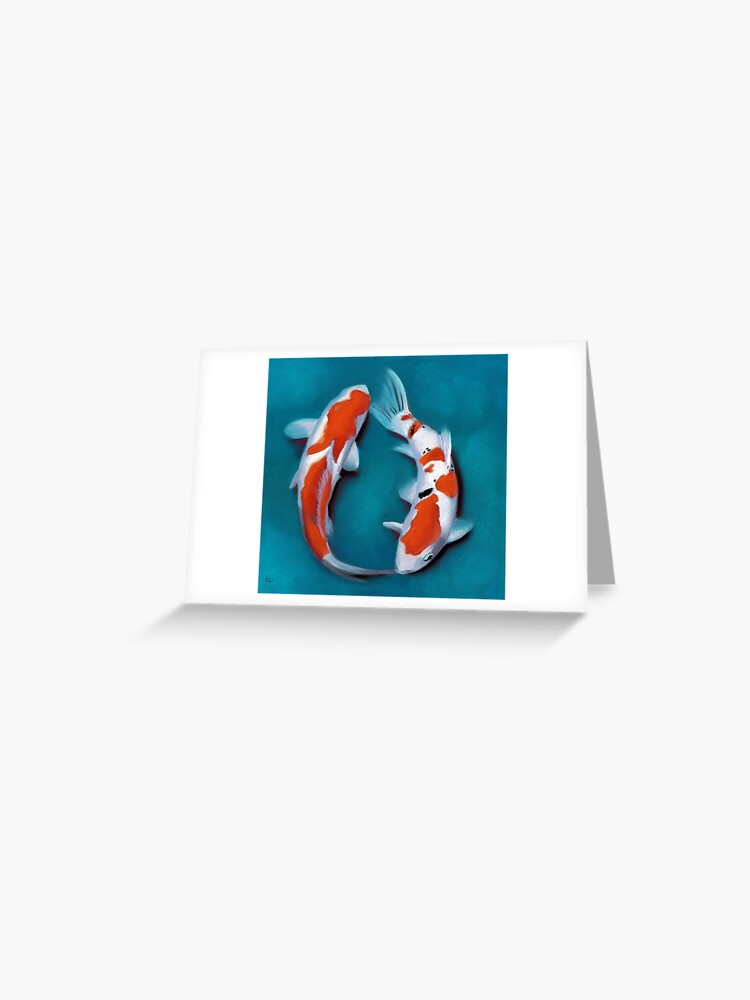 "Two Koi fish" Greeting Card for Sale by ria hills | Redbubble