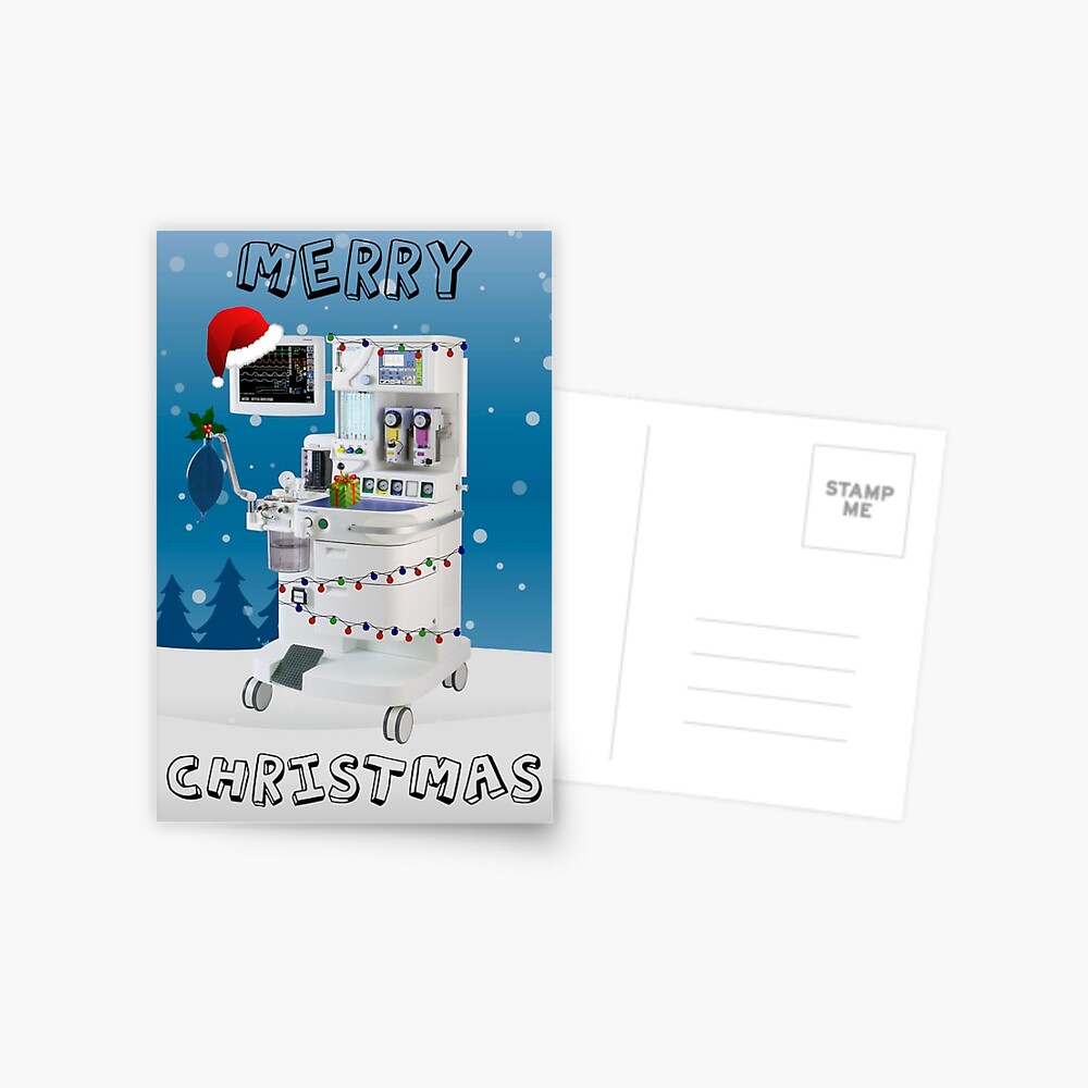 "Anesthesia / Anaesthesia Christmas Card" Postcard for Sale by ...