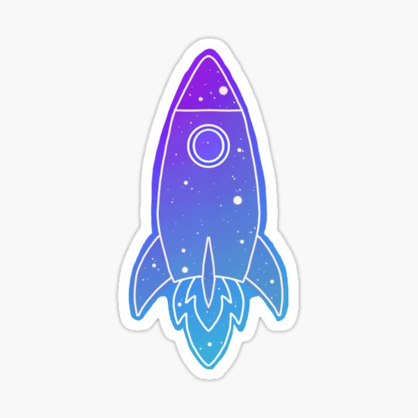 "Rocketship" Sticker by inxsdrawings | Redbubble