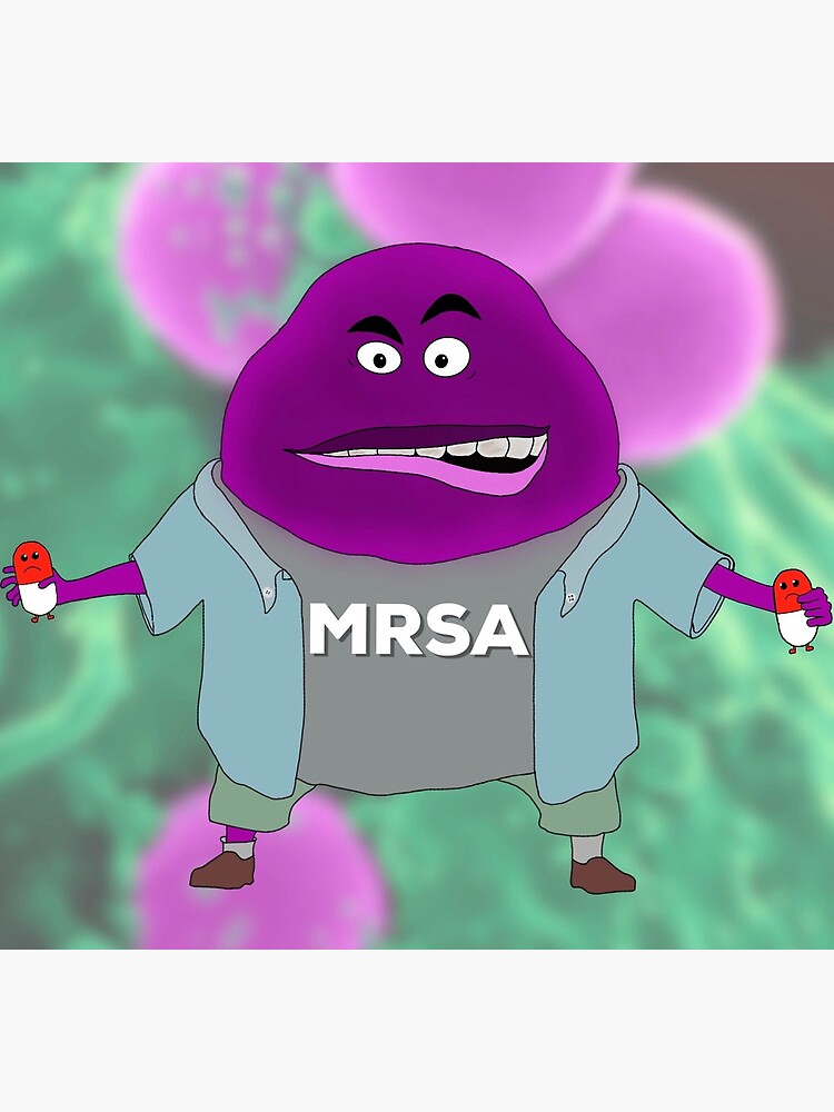 Lámina fotográfica «Gráfico de ilustración de humor médico MRSA» de ...