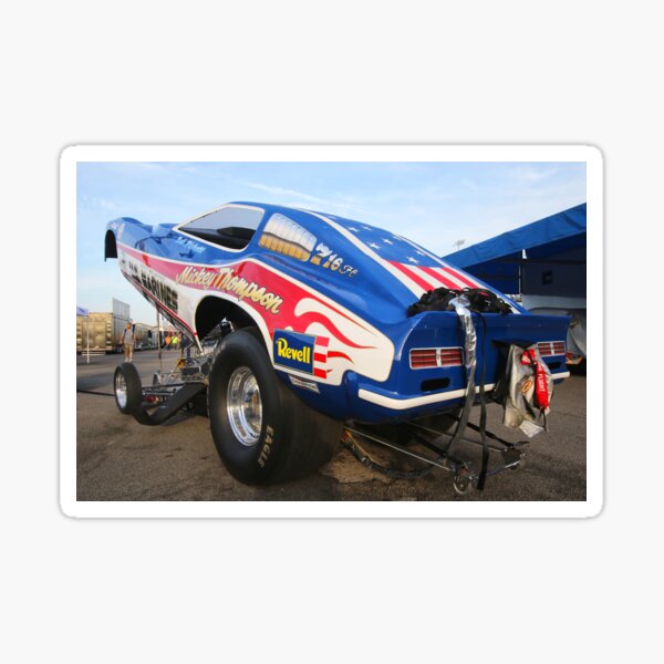 "Drag racing Nostalgia funny car" Sticker for Sale by mooneyes | Redbubble