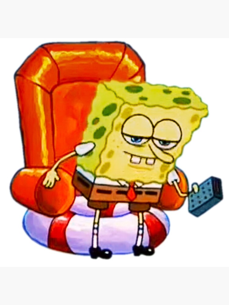 "Spongebob Standing Up Meme" Canvas Print by Goath | Redbubble