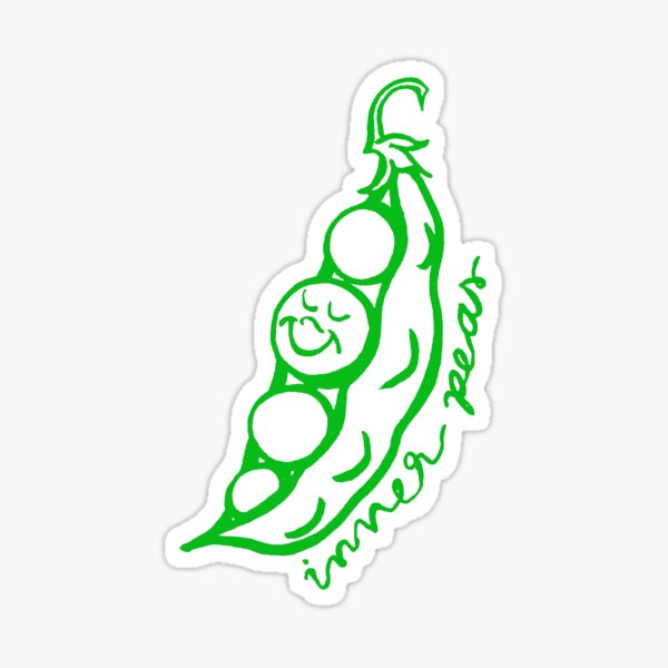 "Find your inner peas!" Sticker for Sale by Tigerslaughter | Redbubble