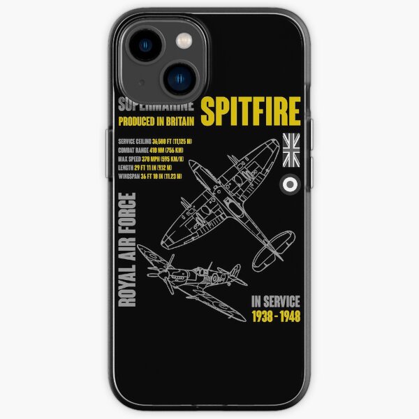 "Supermarine Spitfire RAF Military Aircraft" iPhone Case for Sale by ...