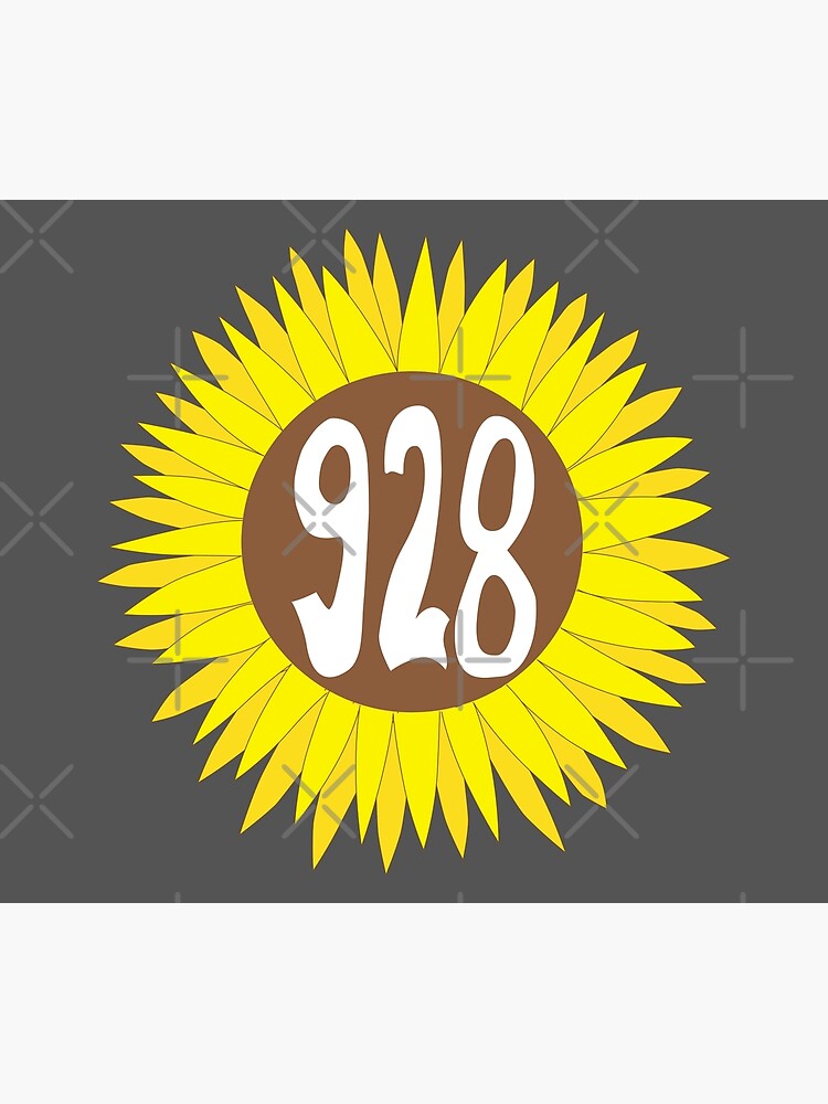 "Hand Drawn Arizona Sunflower 928 Area Code" Poster for Sale by ...