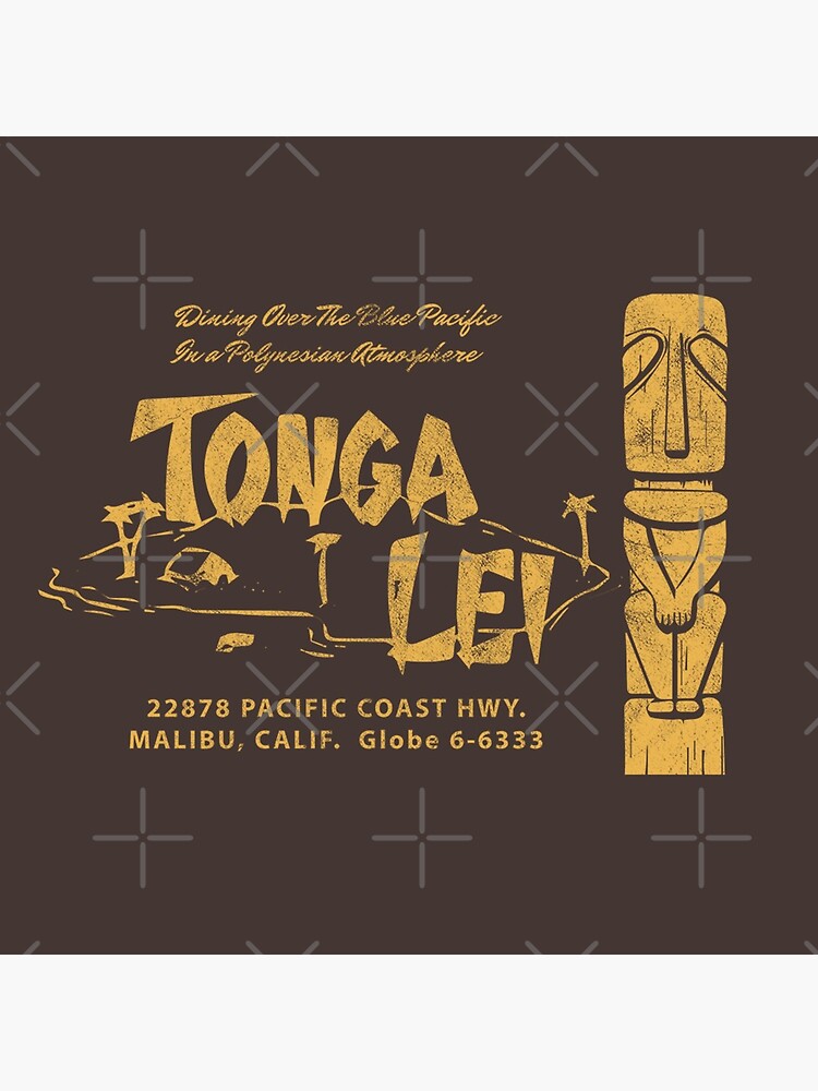 "Tonga Lei - Malibu, CA" Coasters (Set of 4) for Sale by RetroTikiBar ...