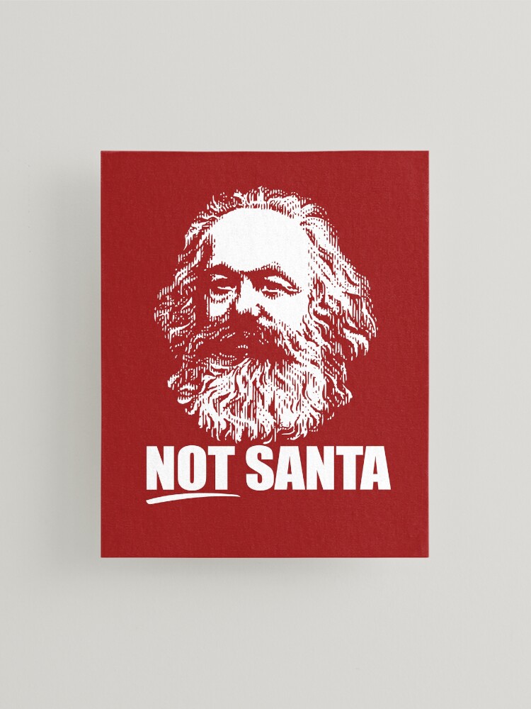 Meme Comunista Divertido ¡NO SANTA! Karl Marx Divertido Marxista