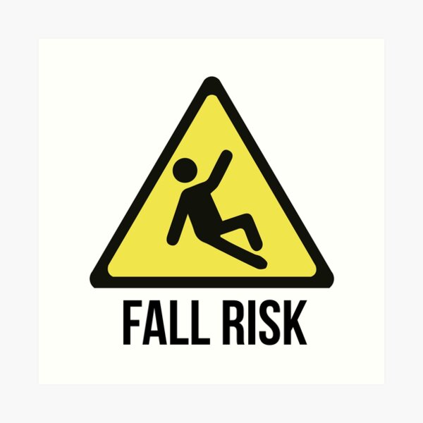 "Fall Risk" Art Print for Sale by lightfixtures | Redbubble