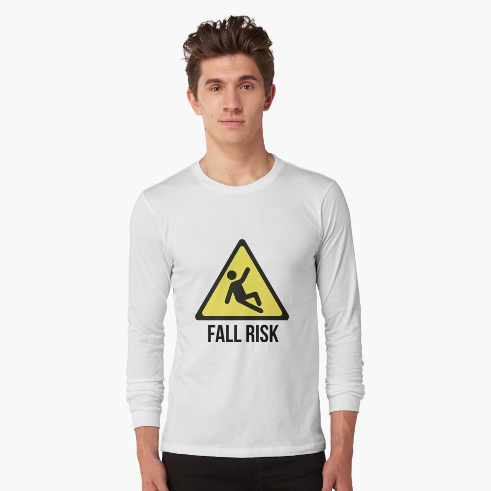 "Fall Risk" Sticker for Sale by lightfixtures | Redbubble