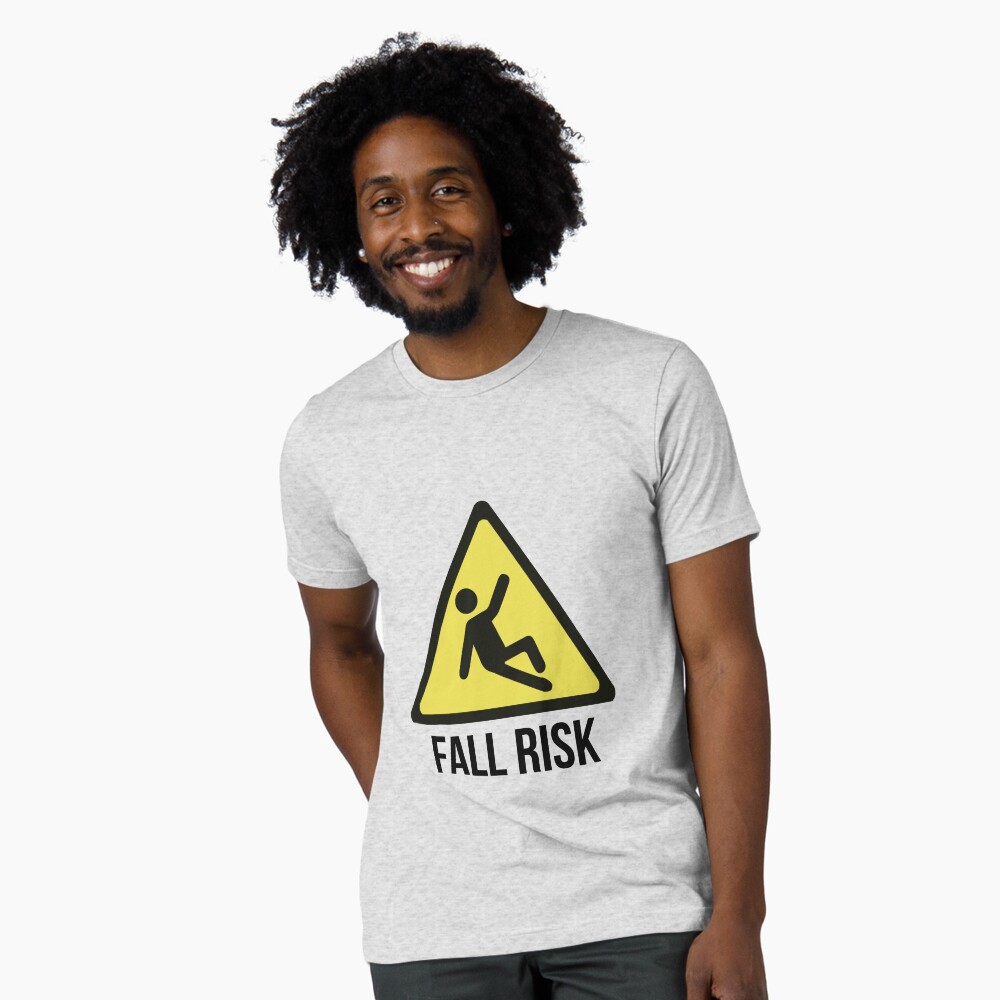 "Fall Risk" Sticker for Sale by lightfixtures | Redbubble