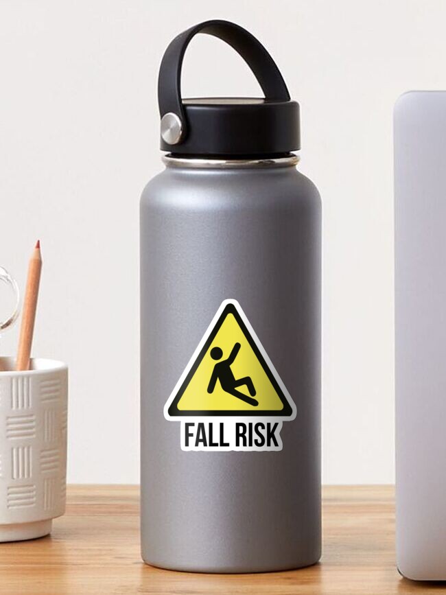 "Fall Risk" Sticker for Sale by lightfixtures | Redbubble