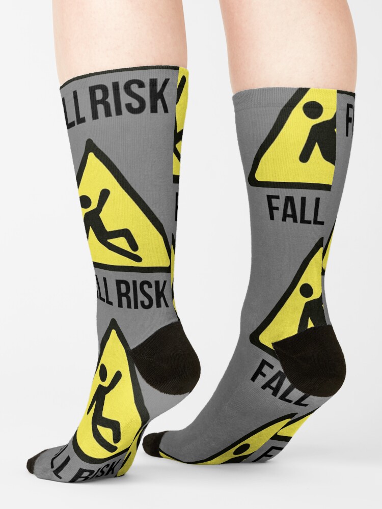"Fall Risk" Socks for Sale by lightfixtures | Redbubble