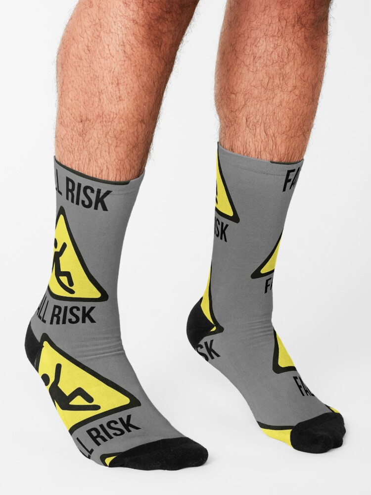 "Fall Risk" Socks for Sale by Satoshi Sakurada | Redbubble