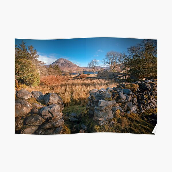 "The Errigal Mountain , County Donegal , Ireland" Poster for Sale by ...