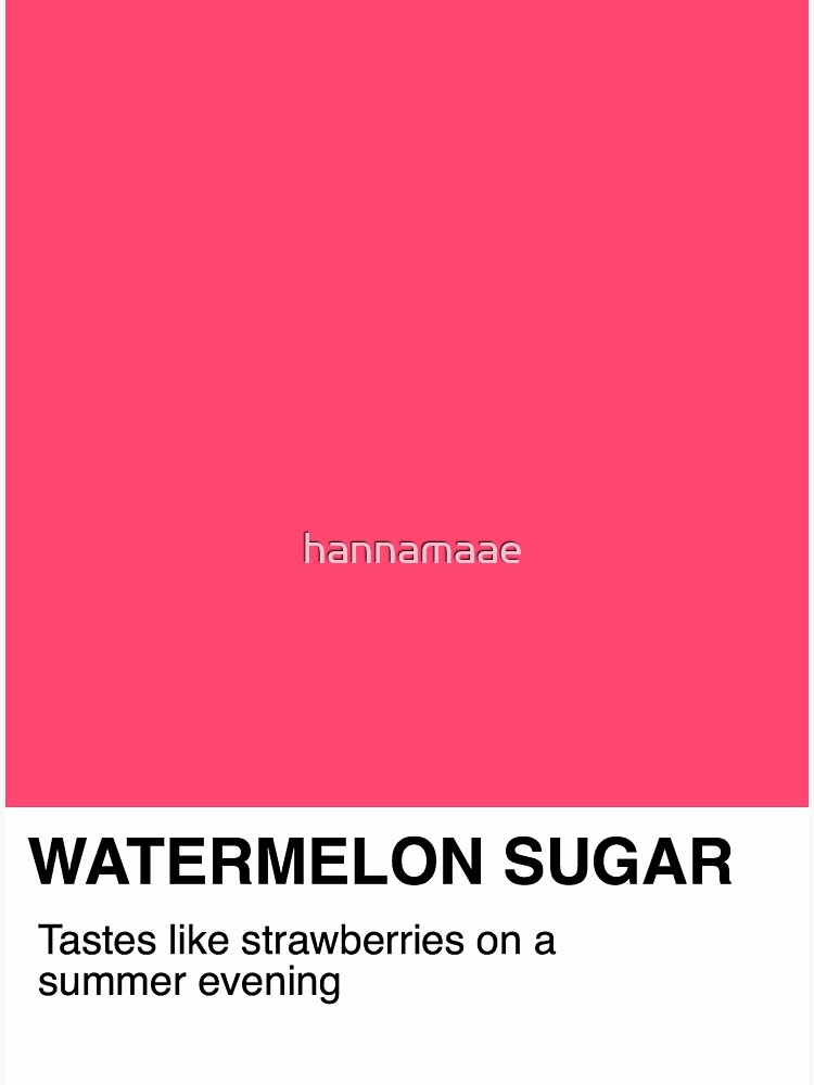 "Watermelon Sugar- Pantone " Sticker for Sale by hannamaae | Redbubble