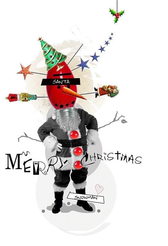 "MERRY CHRISTMAS ~ in DADA" by Ed Rosek | Redbubble