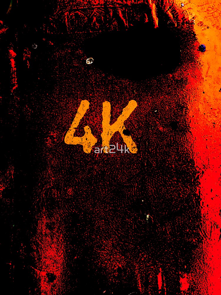 "4k" Sticker by art24k | Redbubble