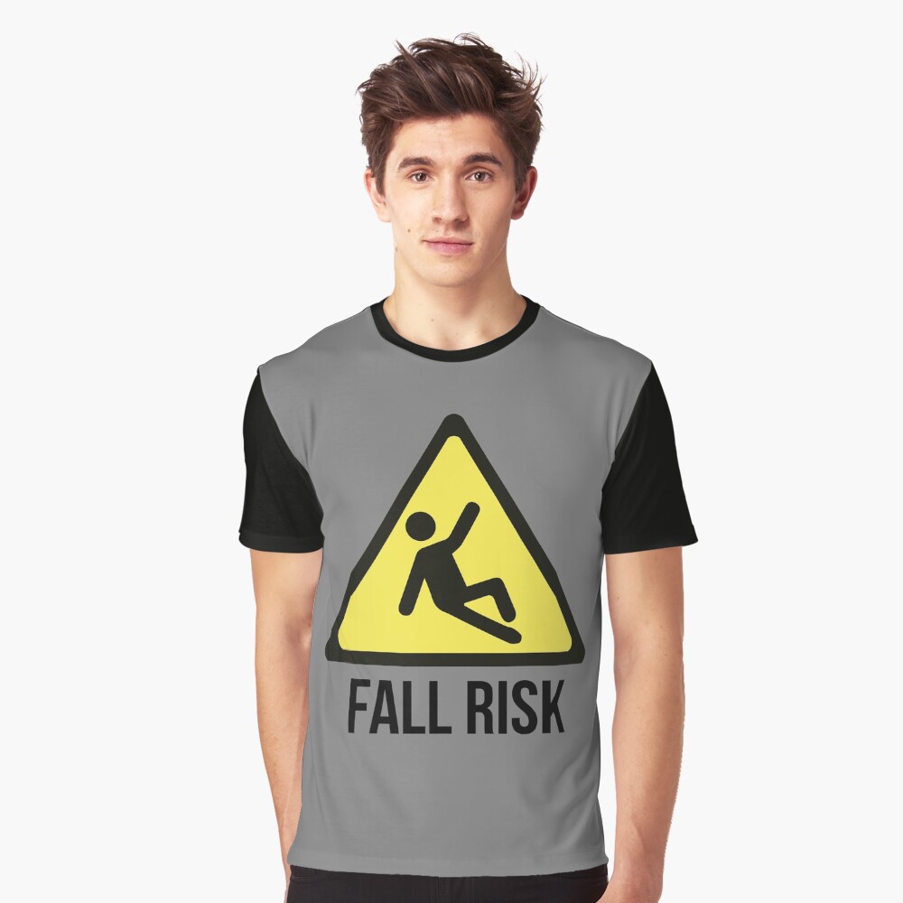"Fall Risk" Sticker for Sale by lightfixtures | Redbubble