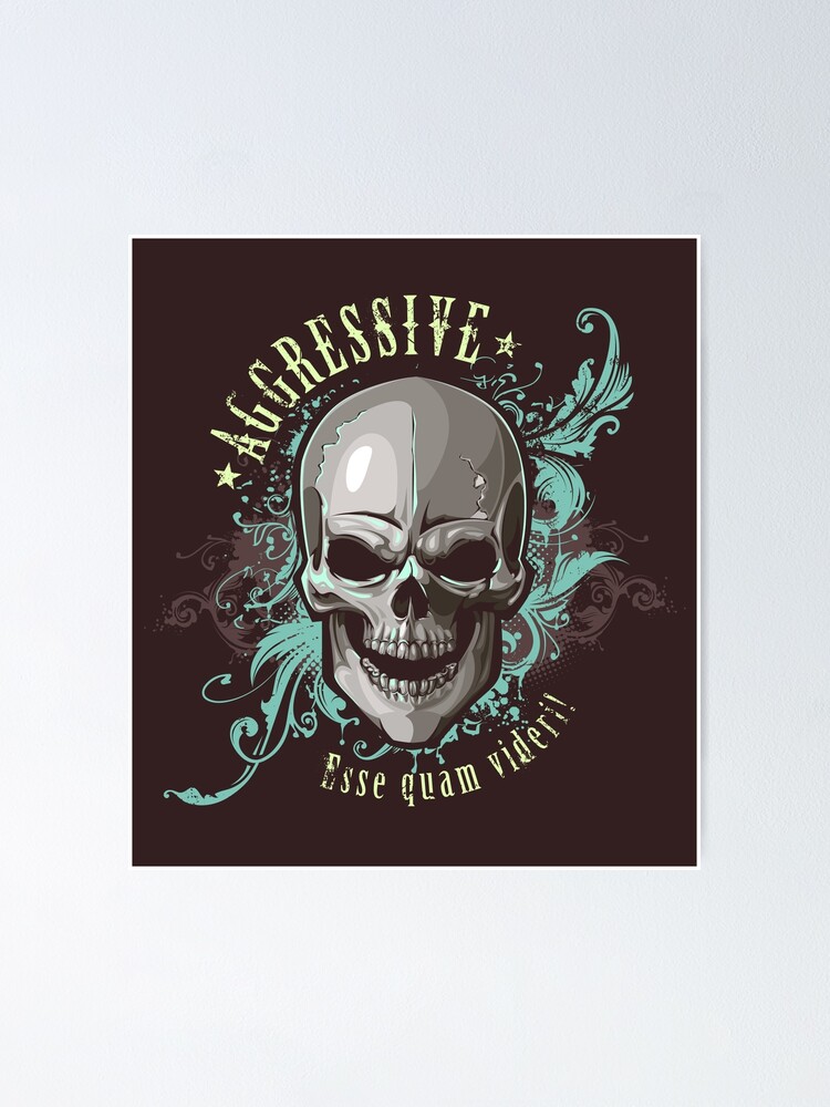 "Agressive" Poster for Sale by OFFRIGINAL | Redbubble