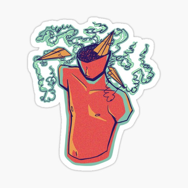 "Static Thoughts" Sticker for Sale by sakurajuice | Redbubble