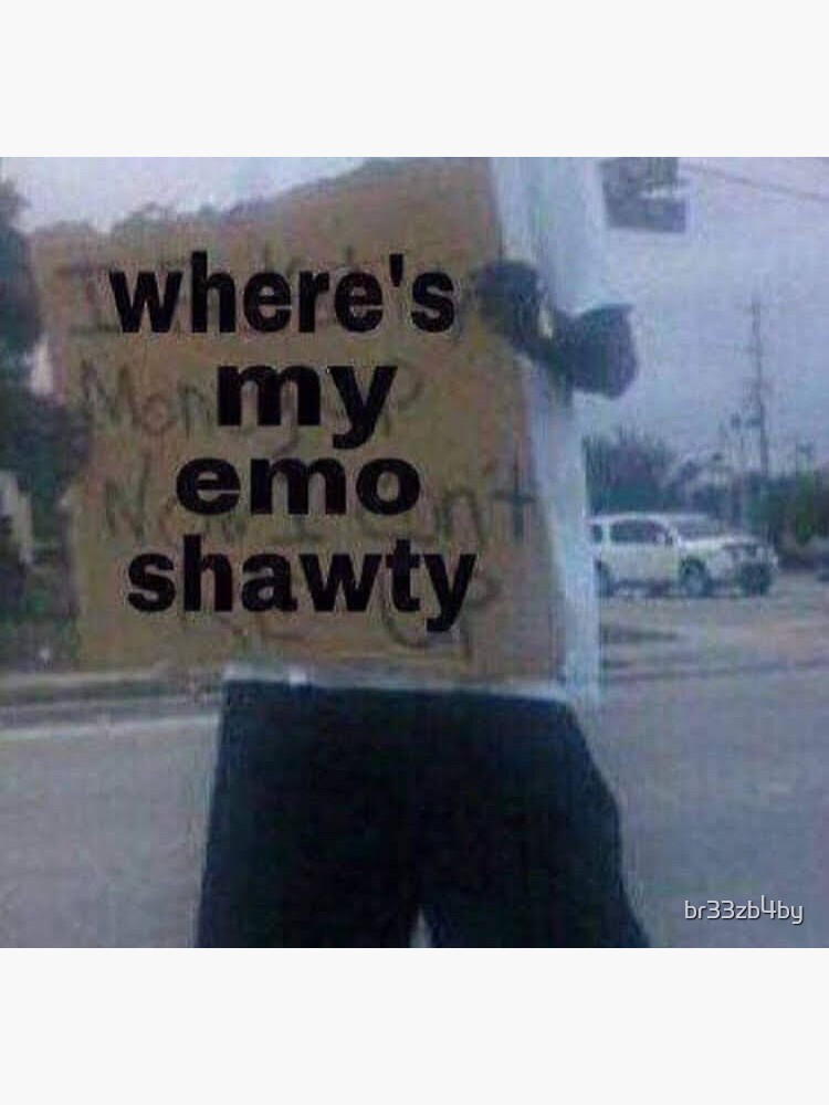 "emo shawty" Sticker by br33zb4by | Redbubble