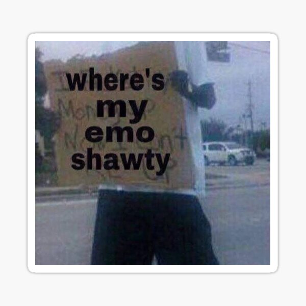 "emo shawty" Sticker by br33zb4by | Redbubble