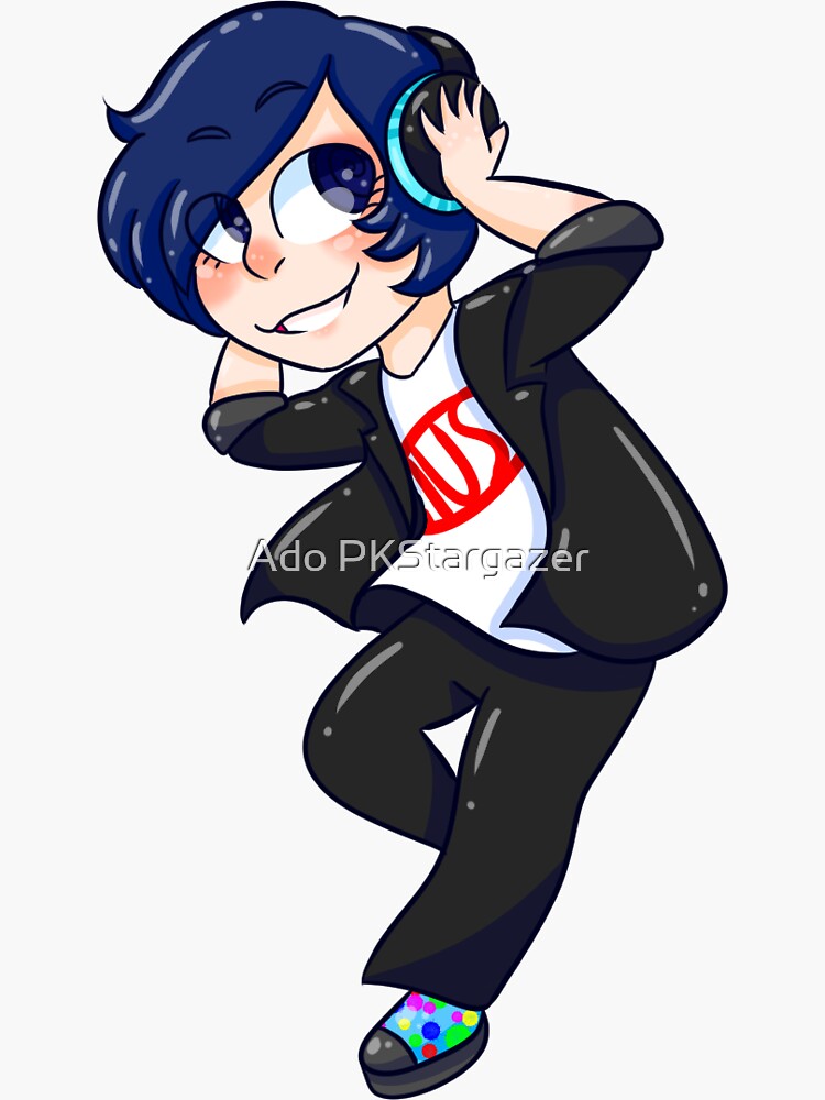 "Dancing P3 Protag" Sticker by Cakesdeboss | Redbubble