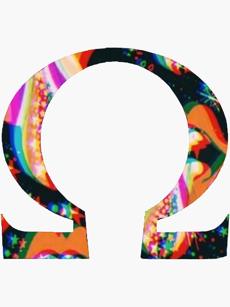 "Omega Greek Letter" Sticker for Sale by breannaashley87 | Redbubble