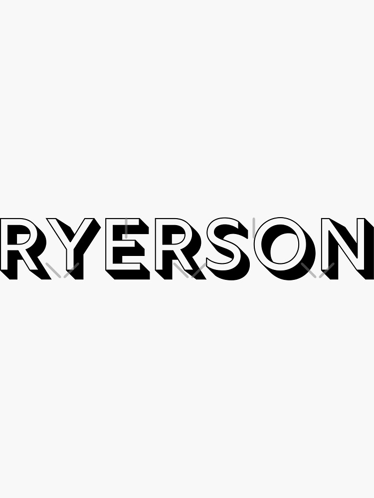 "Ryerson Logo (3D)" Sticker for Sale by stickel | Redbubble