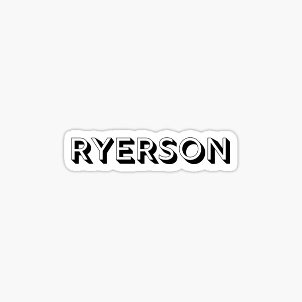 "Ryerson Logo (3D)" Sticker for Sale by stickel | Redbubble