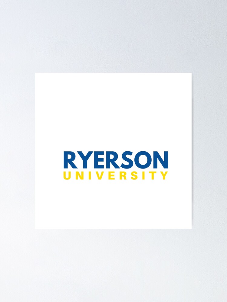 "Ryerson University Logo (Blue Yellow Variant)" Poster by stickel ...