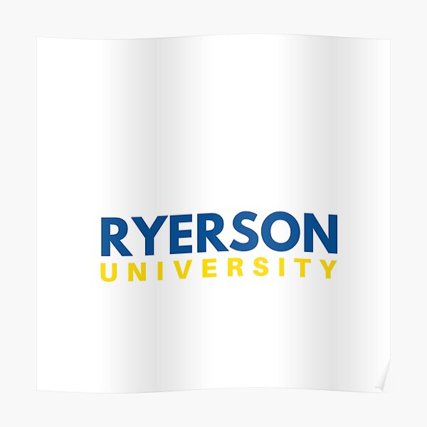 "Ryerson University Logo (Blue Yellow Variant)" Poster by stickel ...