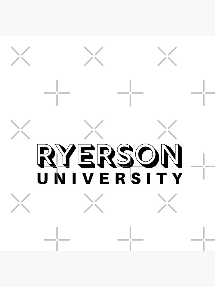 "Ryerson University Logo (Black Graphic)" Poster for Sale by stickel ...