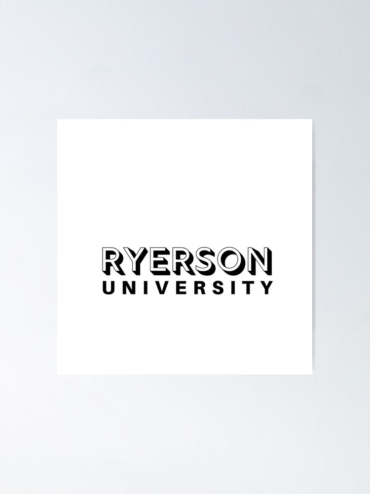 "Ryerson University Logo (Black Graphic)" Poster for Sale by stickel ...