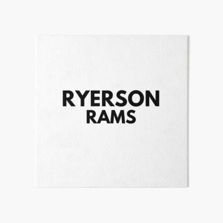 "Ryerson Rams University Logo" Art Board Print by stickel | Redbubble
