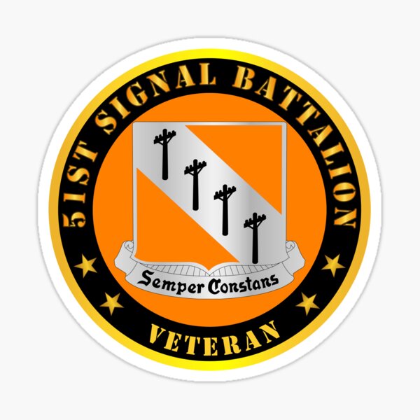 "Army - 51st Signal Battalion - Veteran" Sticker by twix123844 | Redbubble
