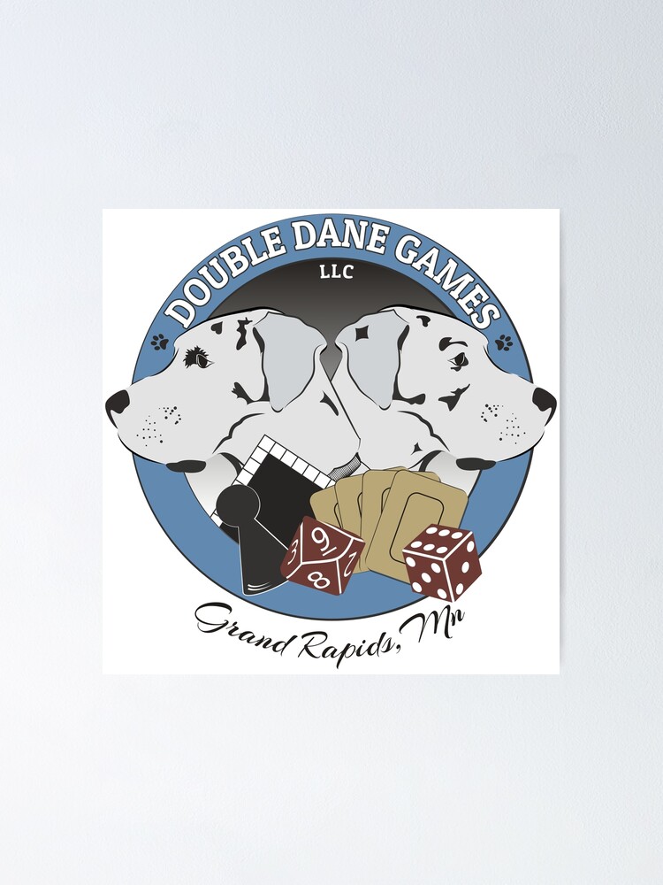 "Double Dane Games (Logo)" Poster for Sale by DoubleDaneGames | Redbubble