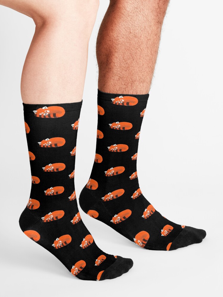 " wake me up another day red panda" Socks by CactusArt | Redbubble