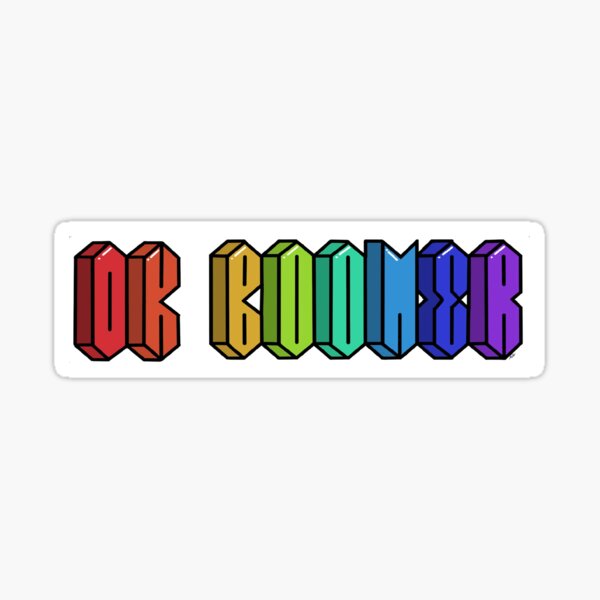 "Rainbow Ok Boomer" Sticker for Sale by SarahDecker | Redbubble