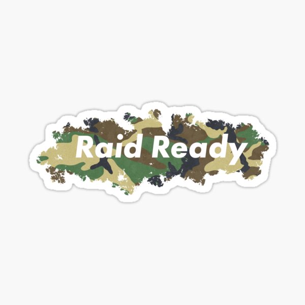 "Raid Ready Mod" Sticker for Sale by InTrendSick | Redbubble