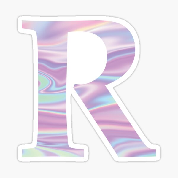Letter R Holographic Stickers | Redbubble