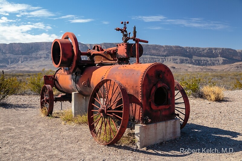 "Steam Engine Irrigation Pump" by Robert Kelch, M.D. | Redbubble