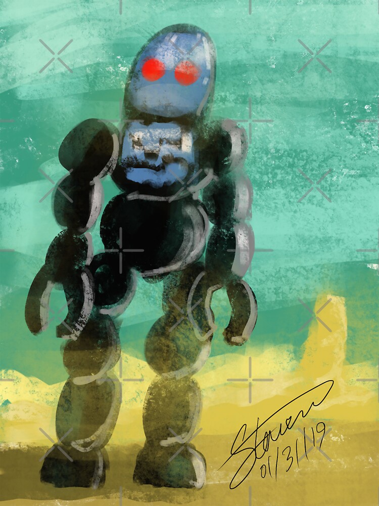 "Forbidden Robot" Sticker for Sale by StevenDG | Redbubble