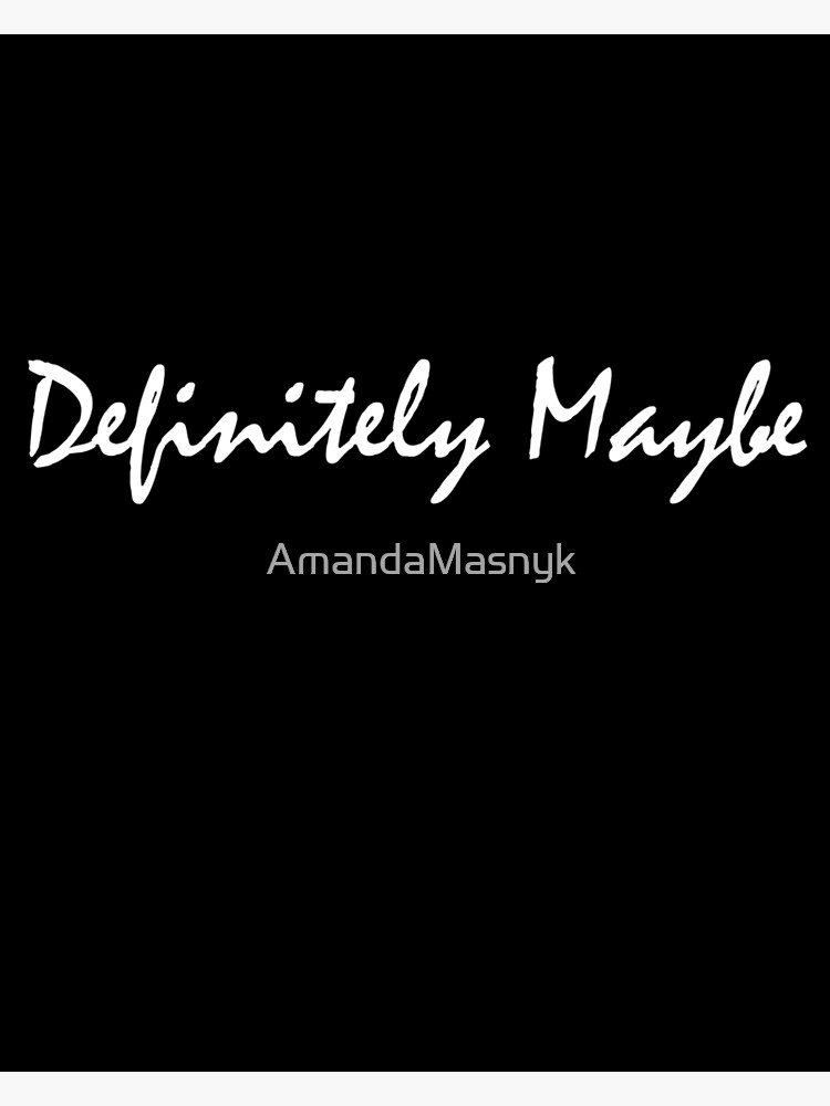 "Definitely Maybe" Canvas Print by AmandaMasnyk | Redbubble